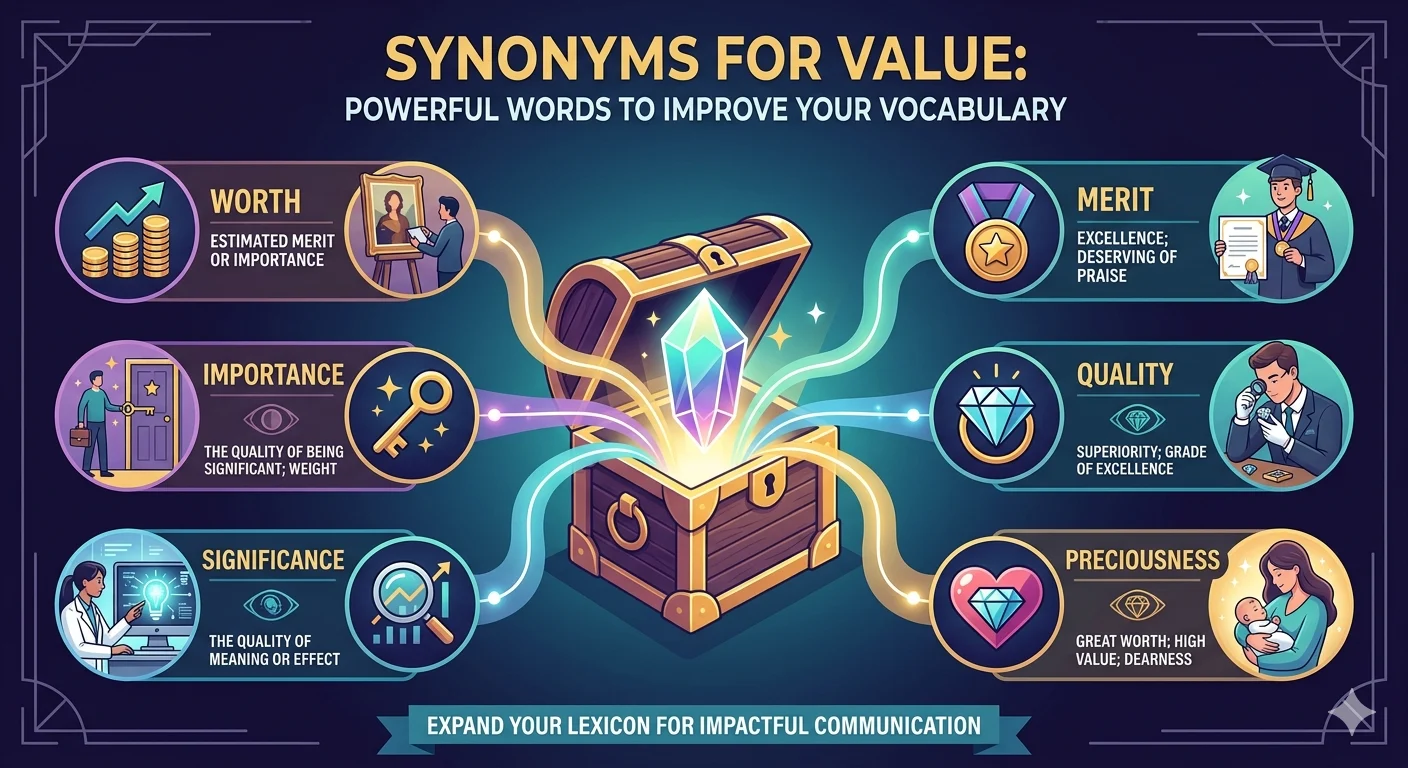 Synonyms for Value: 58 Powerful Words to Improve Your Vocabulary